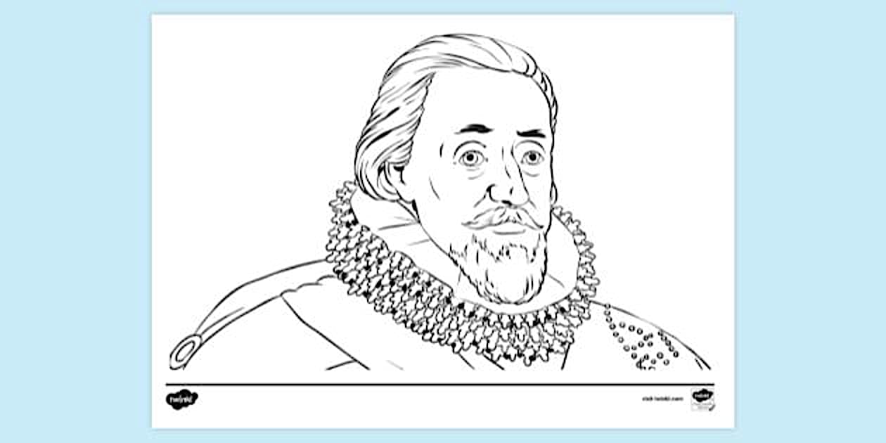 King James I | Colouring Sheets | Twinkl Resources - Twinkl