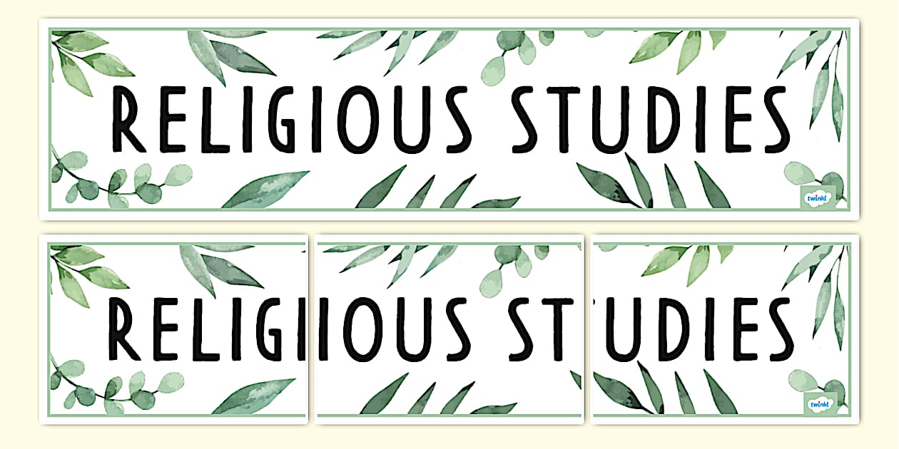 Religious Studies Display Banner (professor feito) - Twinkl