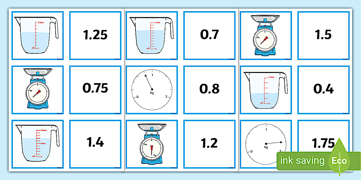 👉 Reading Scales with Decimals Matching Activity - Twinkl