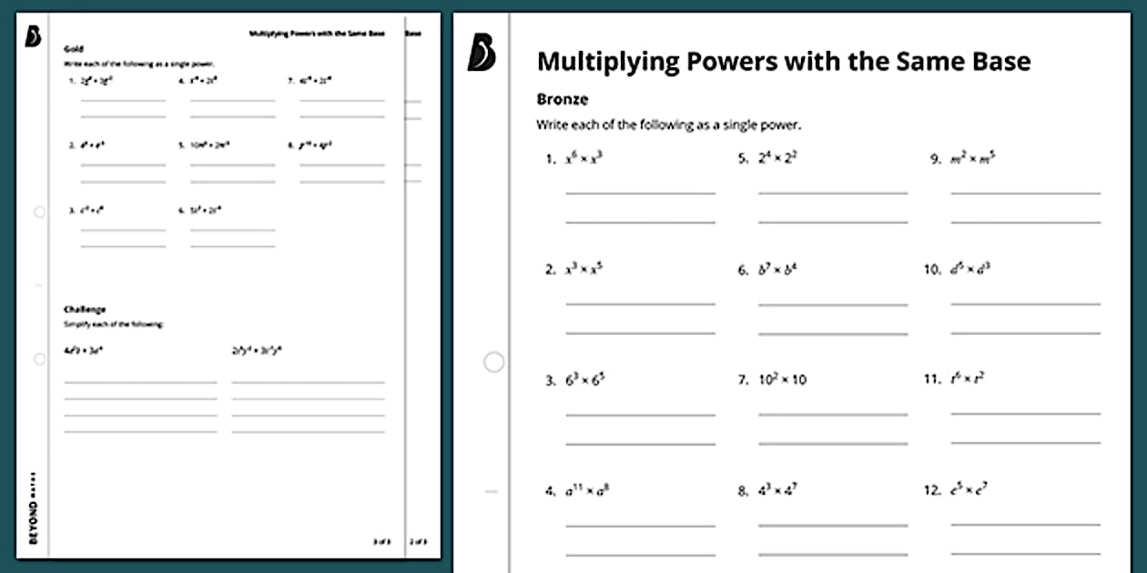 👉 Multiplying Powers with the Same Base | KS3 Maths | Beyond