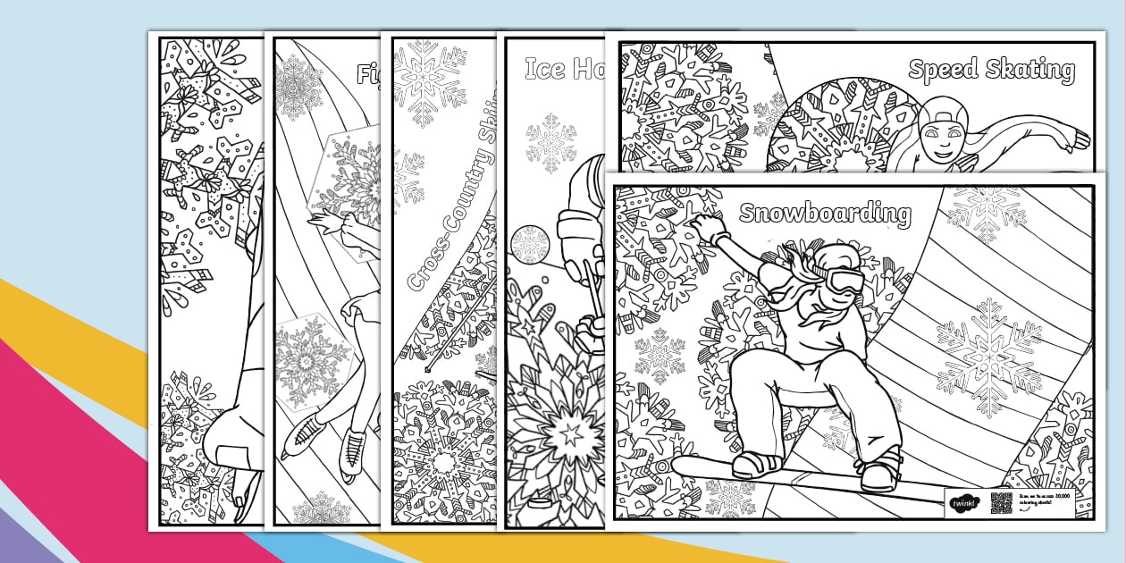 Winter Olympics Colouring Pages | Beijing 2022 | Mindfulness