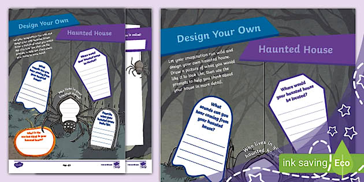 Design Your Own Haunted House (teacher made) - Twinkl