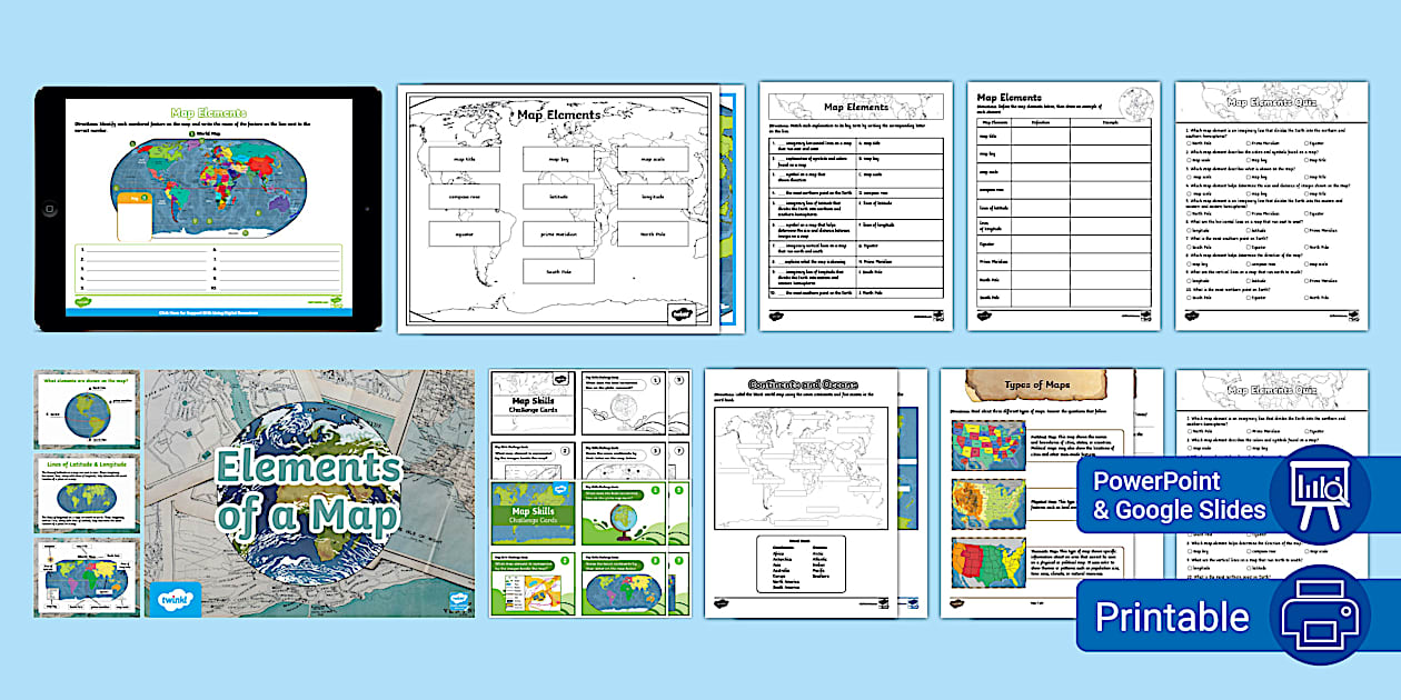 Sixth Grade Map Skills Lesson Pack (teacher made) - Twinkl
