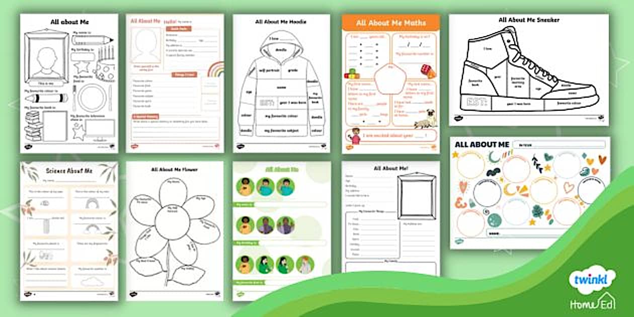 Home Education All About Me Pack (teacher made) - Twinkl