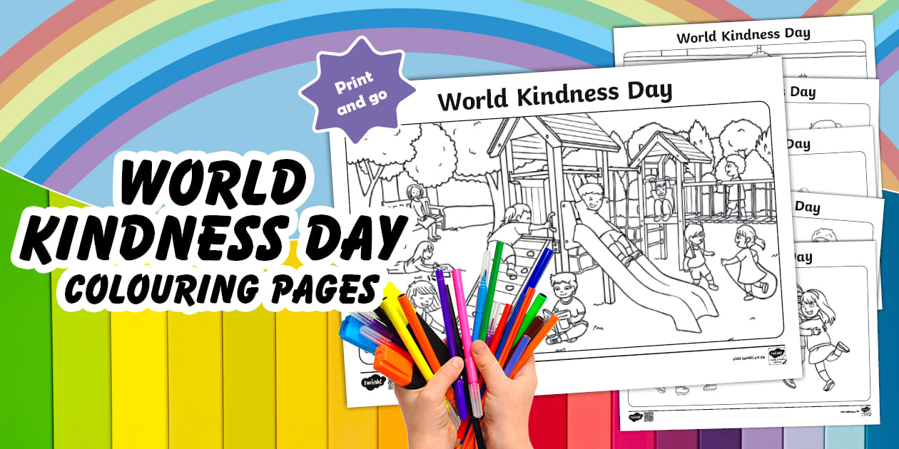 Foundation Phase Life Skills - World Kindness Day - Colouring Pages (CAPS