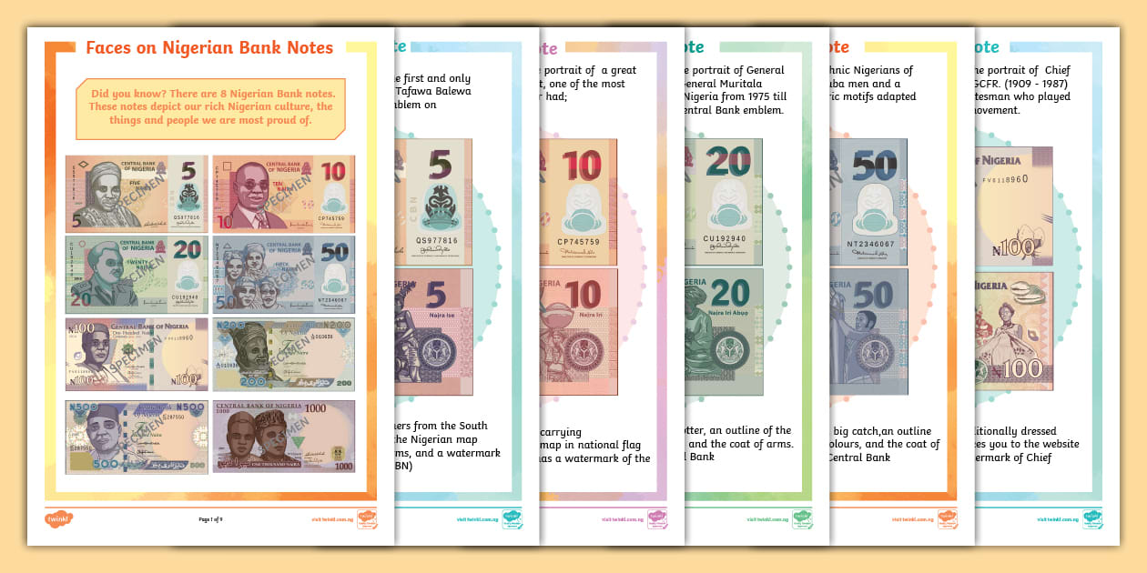 Fact File: Nigerian Money (teacher made) - Twinkl