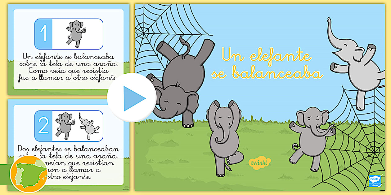 Presentación: Un elefante se balanceaba 1-5 (teacher made)