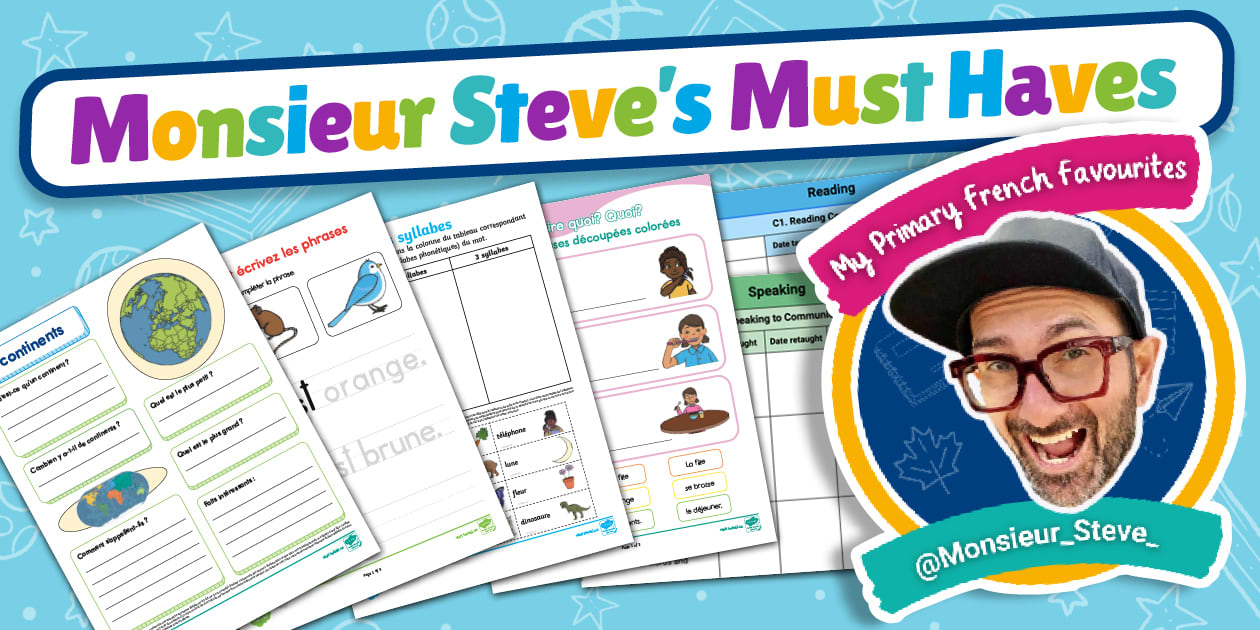 Monsieur Steve’s French Favourites | Gr 2–3 Pack