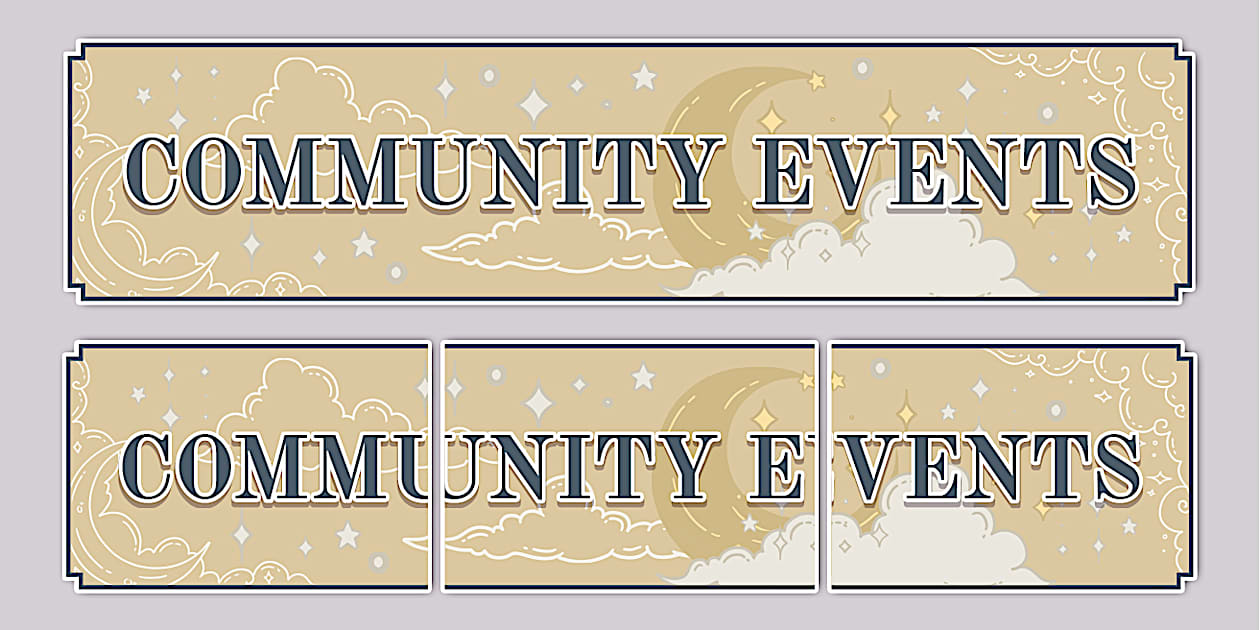 Community Events Display Banner - Twinkl