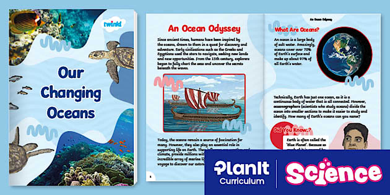 Year 5 Our Changing Oceans eBook (teacher made) - Twinkl