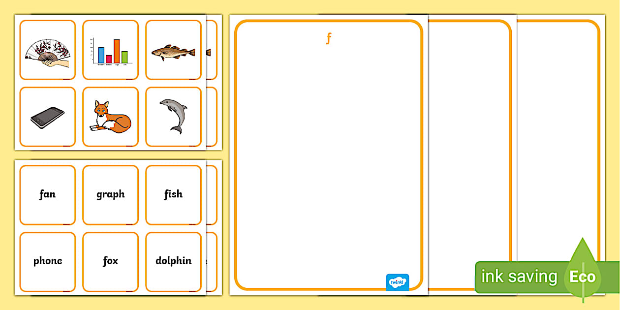 f Sound Family Sorting and Matching Activity Pack - Twinkl