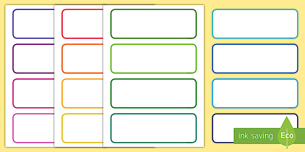 👉 Classroom Editable Name Labels -Tray Labels - Twinkl