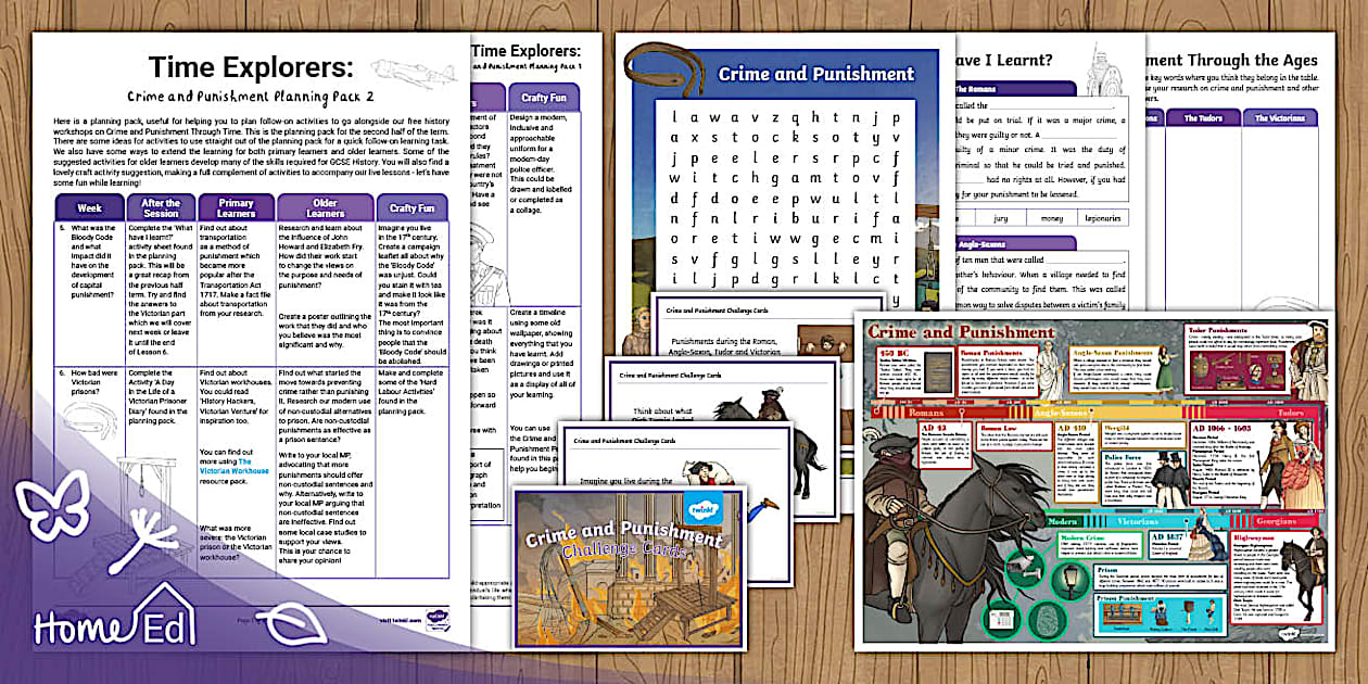 Time Explorers: Crime and Punishment Planning Pack 2