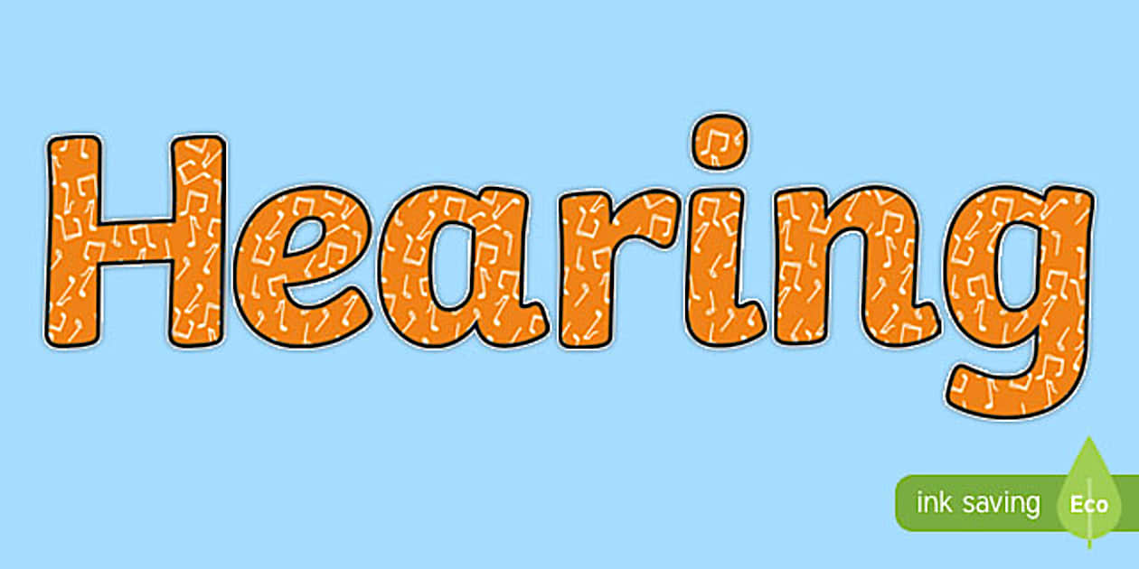 Hearing Display Lettering (teacher made) - Twinkl