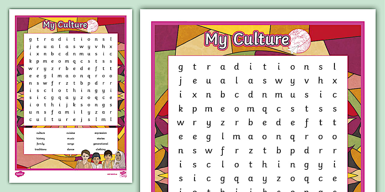 My Culture - Word Search