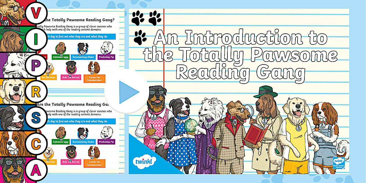 KS2 An Introduction to the Totally Pawsome Reading Gang PowerPoint