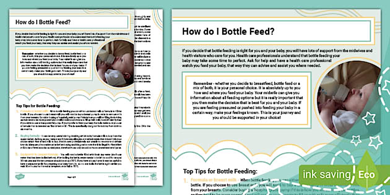 How to Bottle Feed Your Newborn Baby (teacher made) - Twinkl