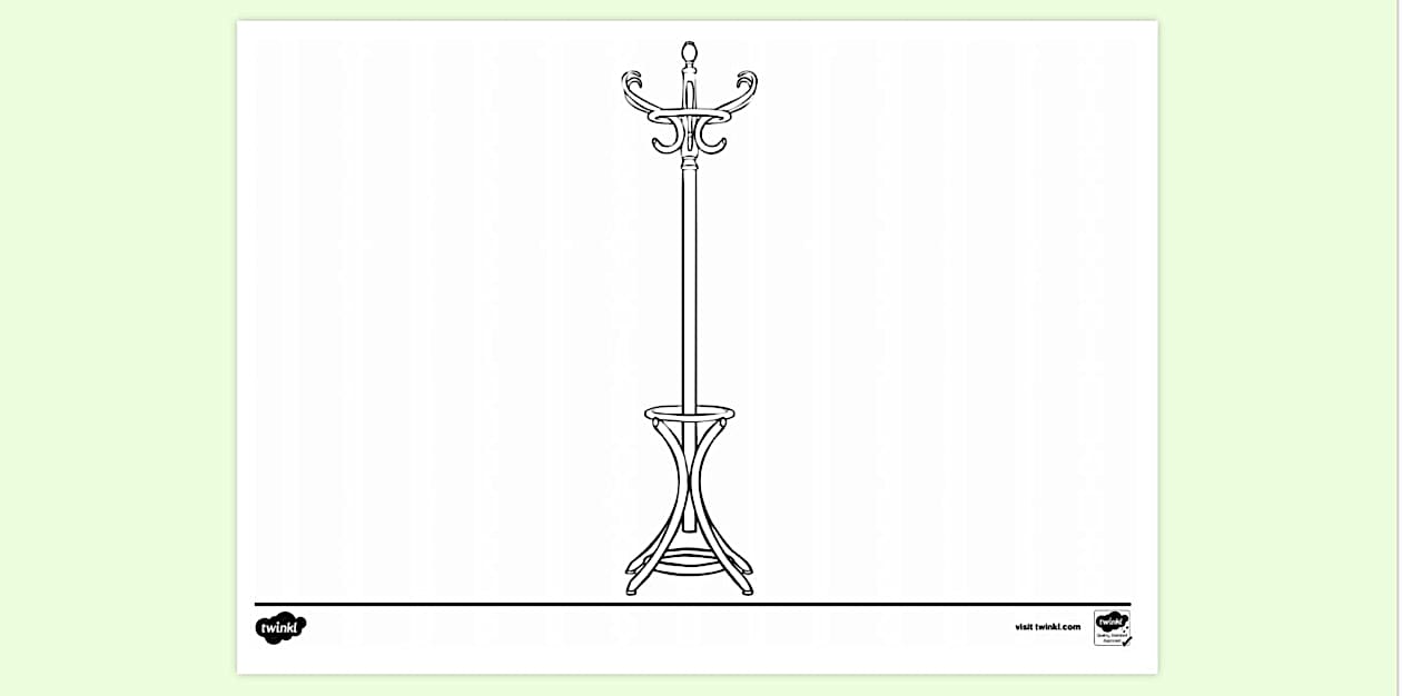 Coatstand Colouring Sheet | Colouring Sheets (Teacher-Made)