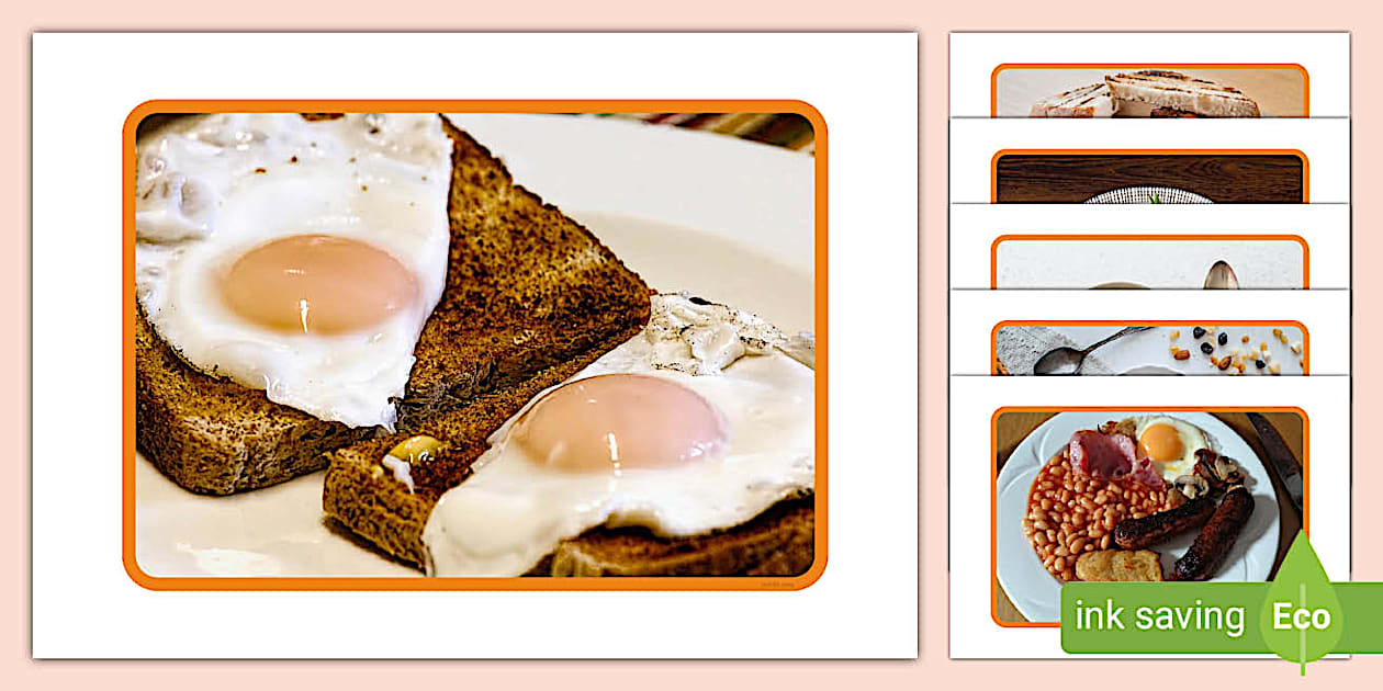 Traditional Breakfast in the UK Photo Pack (teacher made)