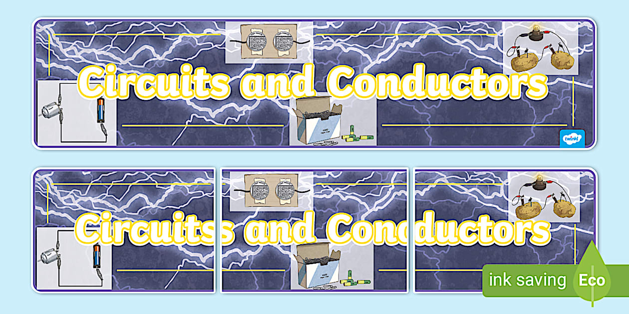 Circuits and Conductors Display Banner (Teacher-Made)