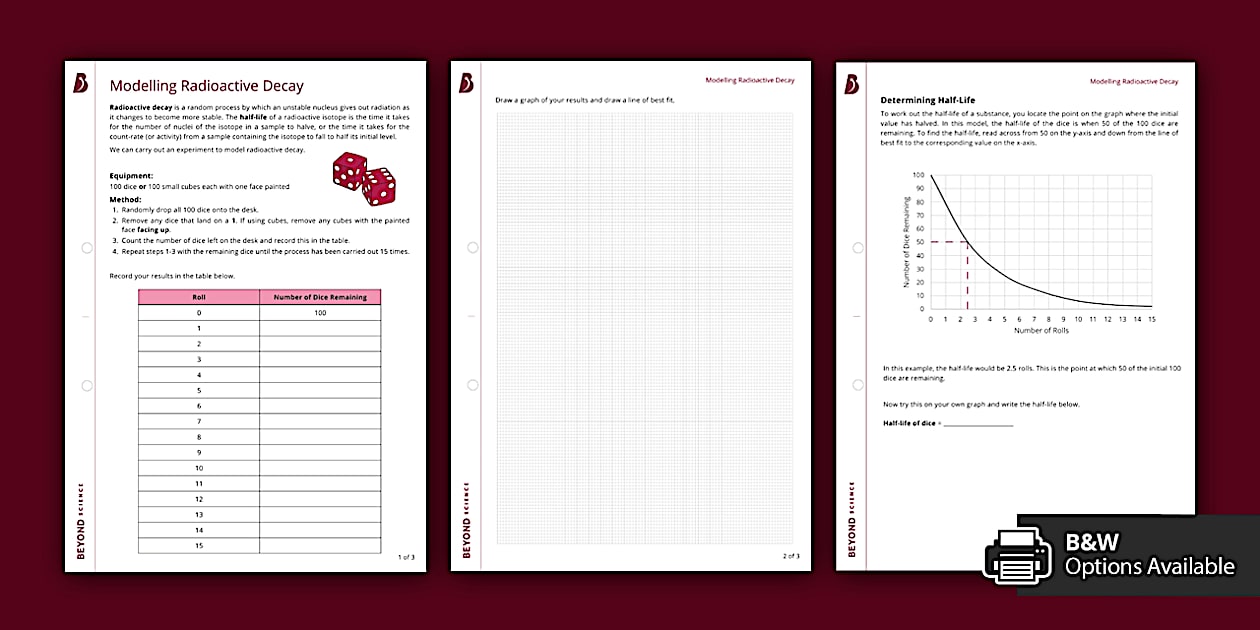 Modelling Radioactive Decay | KS4 Physics | Beyond - Twinkl