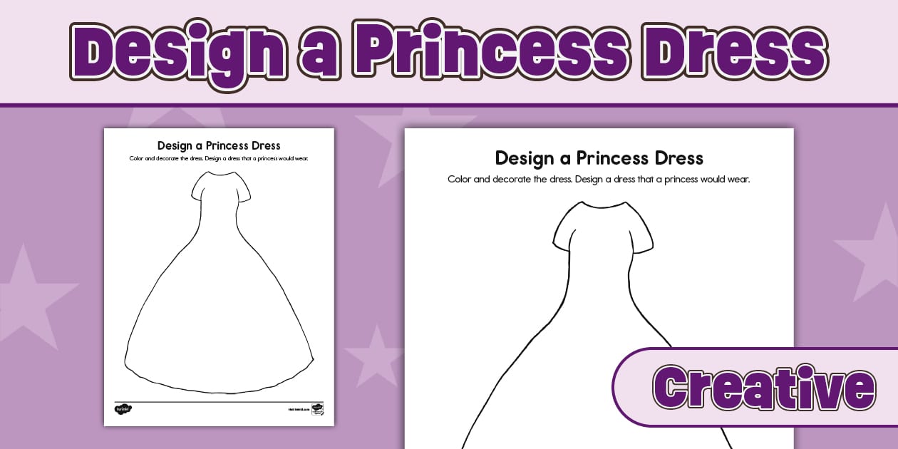 Design a Princess Dress Worksheet