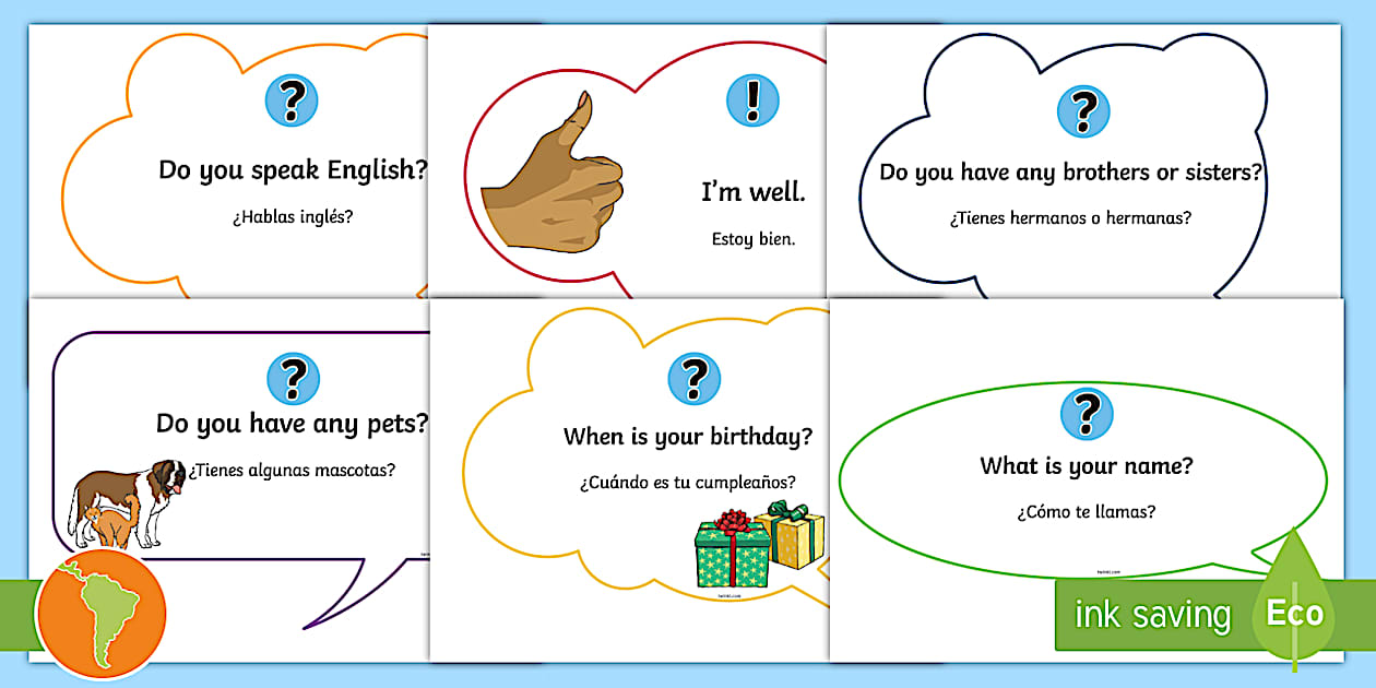 Basic Phrase Posters English/Spanish (Teacher-Made) - Twinkl