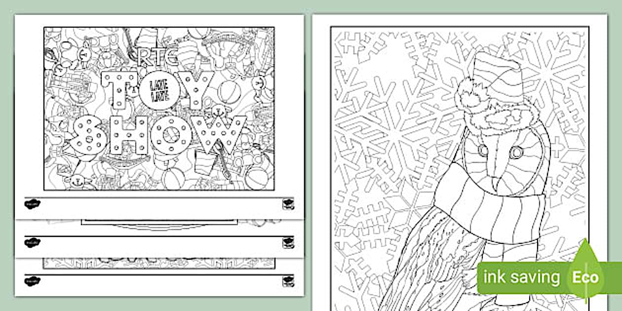 The Late Late Toy Show Colouring Sheets - Twinkl