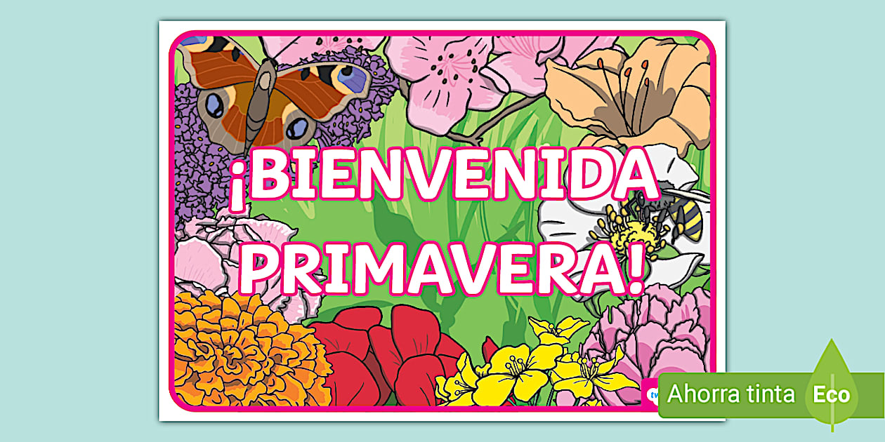 Póster para la clase: Afiche de la primavera (teacher made)