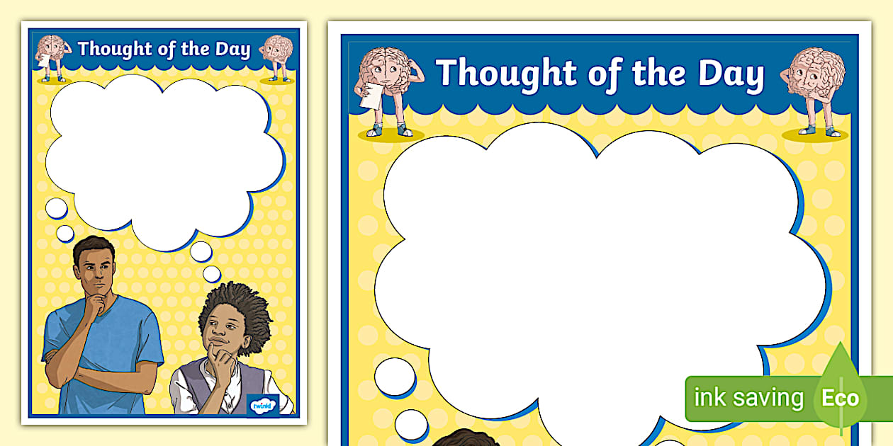 Thought of the Day Display Poster
