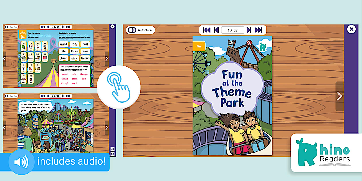 Level 5a Reading Scheme: 'Fun at the Theme Park' Book
