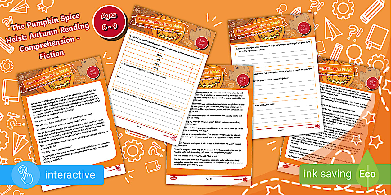 The Pumpkin Spice Heist - Year 4 Autumn Reading Comprehension (Ages 8 - 9) The Pumpkin Spice Heist - Year 4 Autumn Reading Comprehension (Ages 8 - 9)