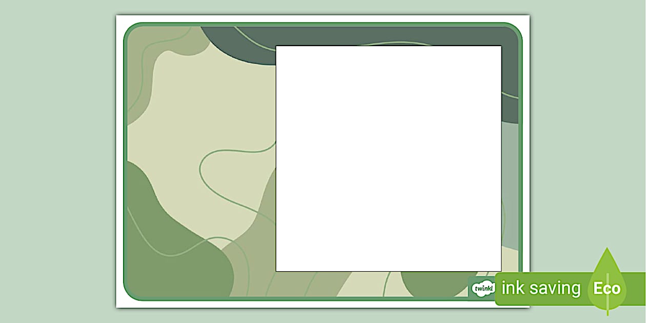 Sage Green Picture Frame (Teacher-Made) - Twinkl