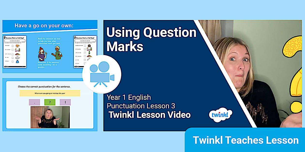 Year 1 (Ages 5-6) Sentence Punctuation: Video Lesson 3