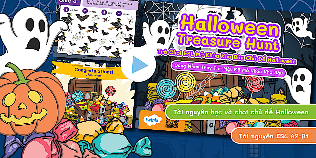 Trò Chơi ESL Halloween: Truy Tìm Kho Báu