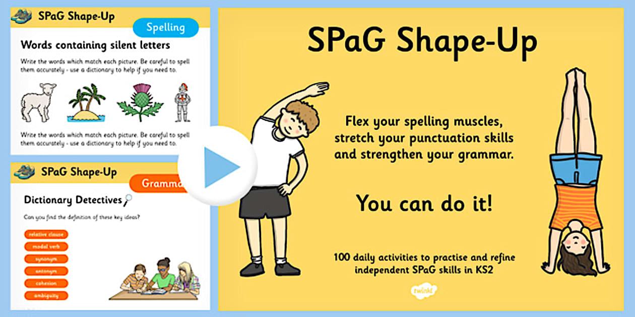 SPaG Training PowerPoint | SPaG Shape-Up (teacher made)