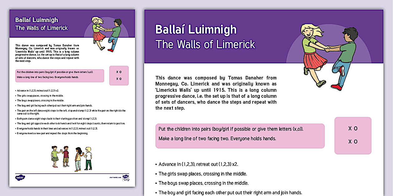 The Walls of Limerick Dance Step-by-Step Instructions