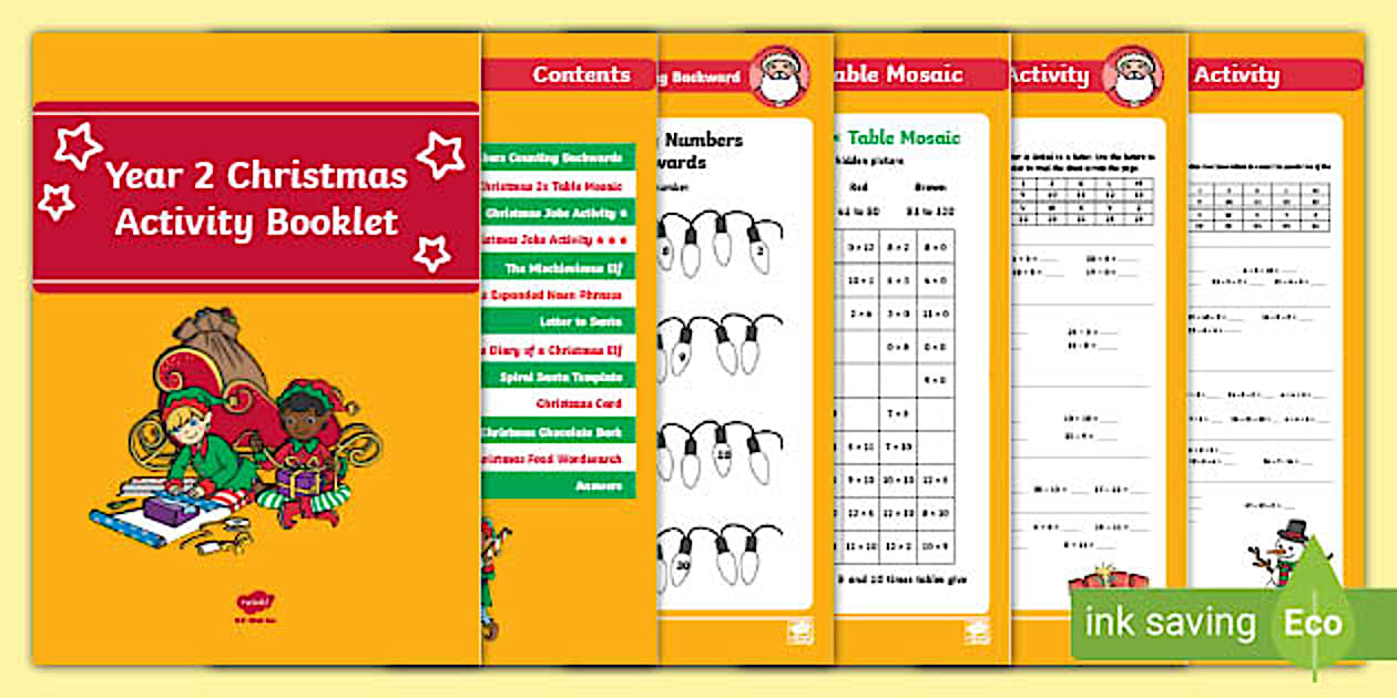 Year 2 Christmas Activity Booklet