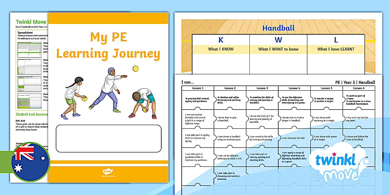 Move PE Year 5 Handball Assessment Pack (Teacher-Made)