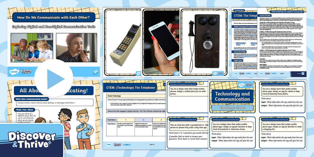 The Telephone Lesson Pack, STEM, Technology