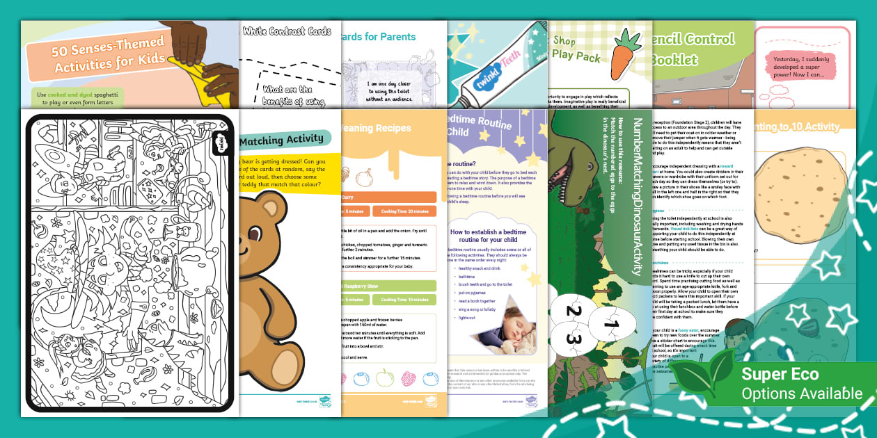 Parents' Taster Pack for Children Aged from Birth to 5 Years