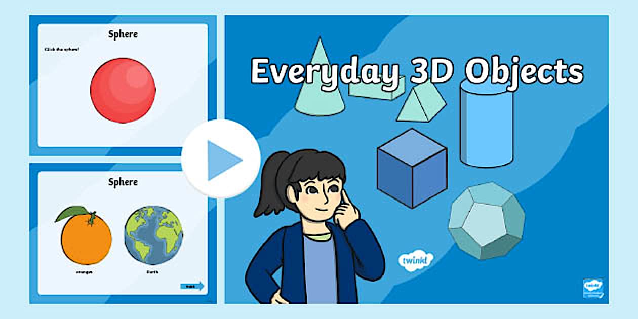 3D Shapes (Year 1) PowerPoint | Everyday Examples | Twinkl