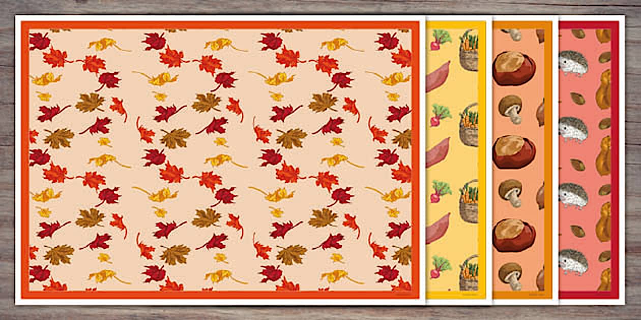 Autumn Placemats | Twinkl Party (teacher made) - Twinkl