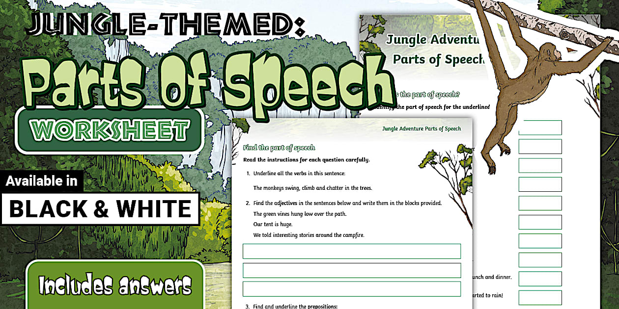IP- Eng-Jungle Parts of Speech - Activity Sheet (CAPS)