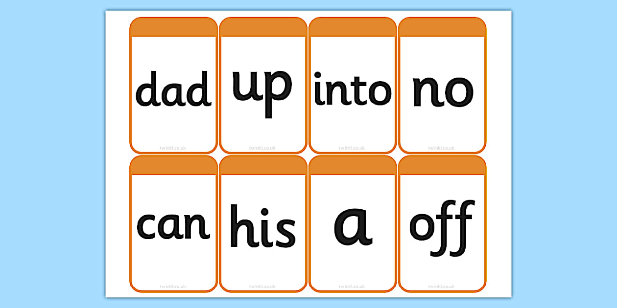 Phase 2 High Frequency Words Flashcards - Twinkl