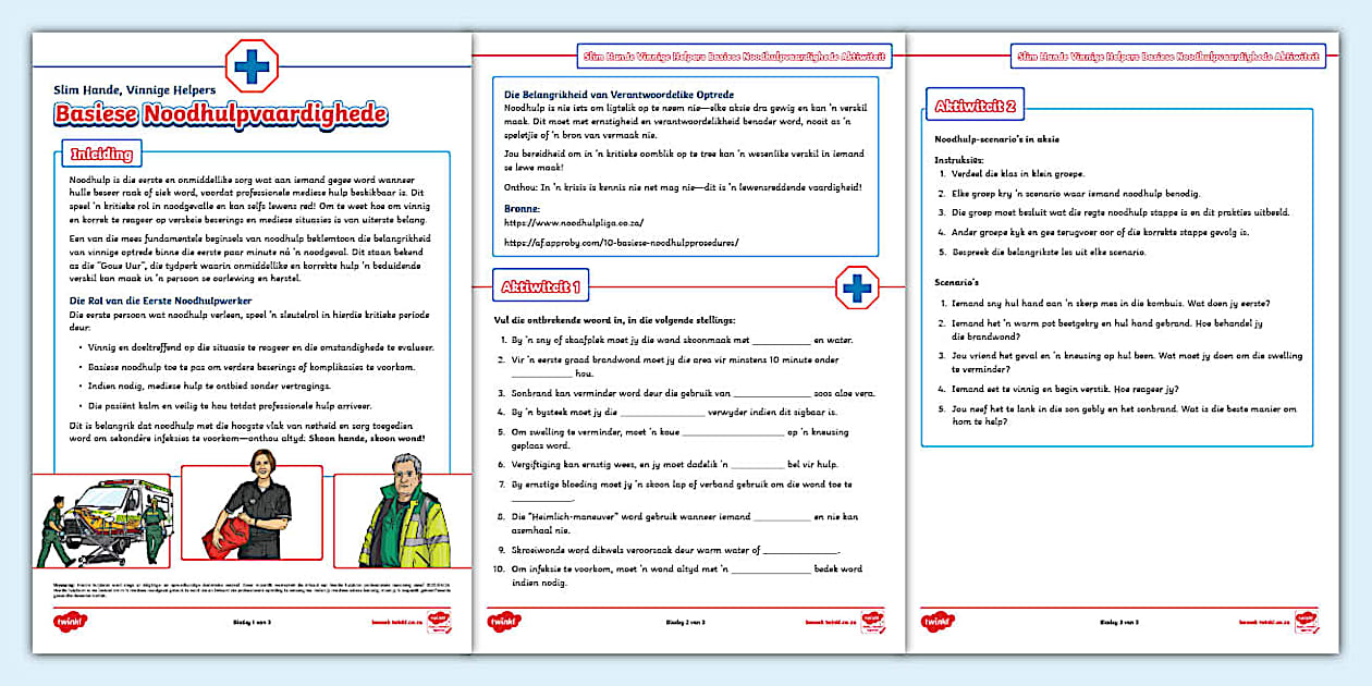 Slim Hande Vinnige Helpers Basiese Noodhulpvaardighede