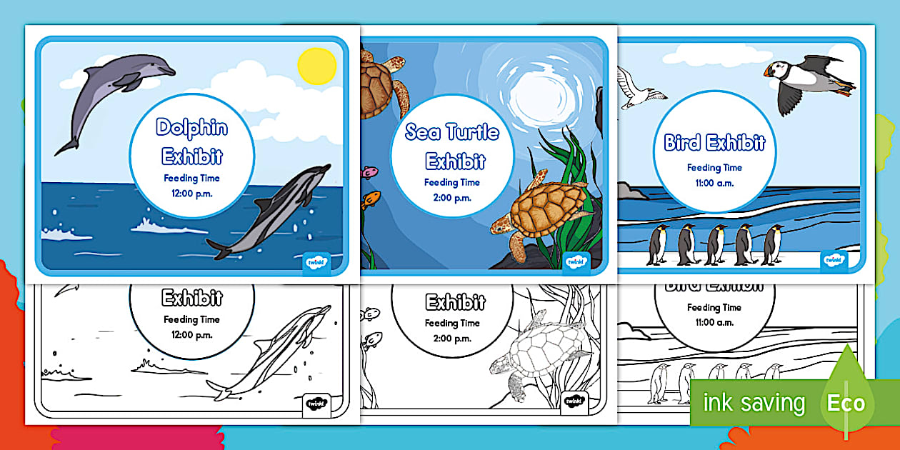 The Aquarium Dramatic Play Posters (teacher made) - Twinkl