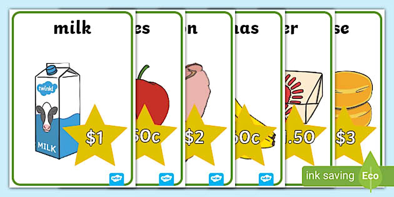 Supermarket Aisle Signs