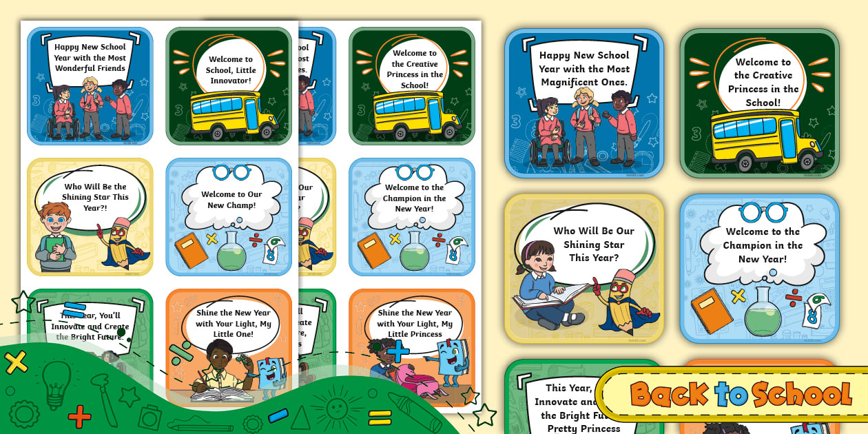 Back to School Greeting Cards (profesor hizo) - Twinkl