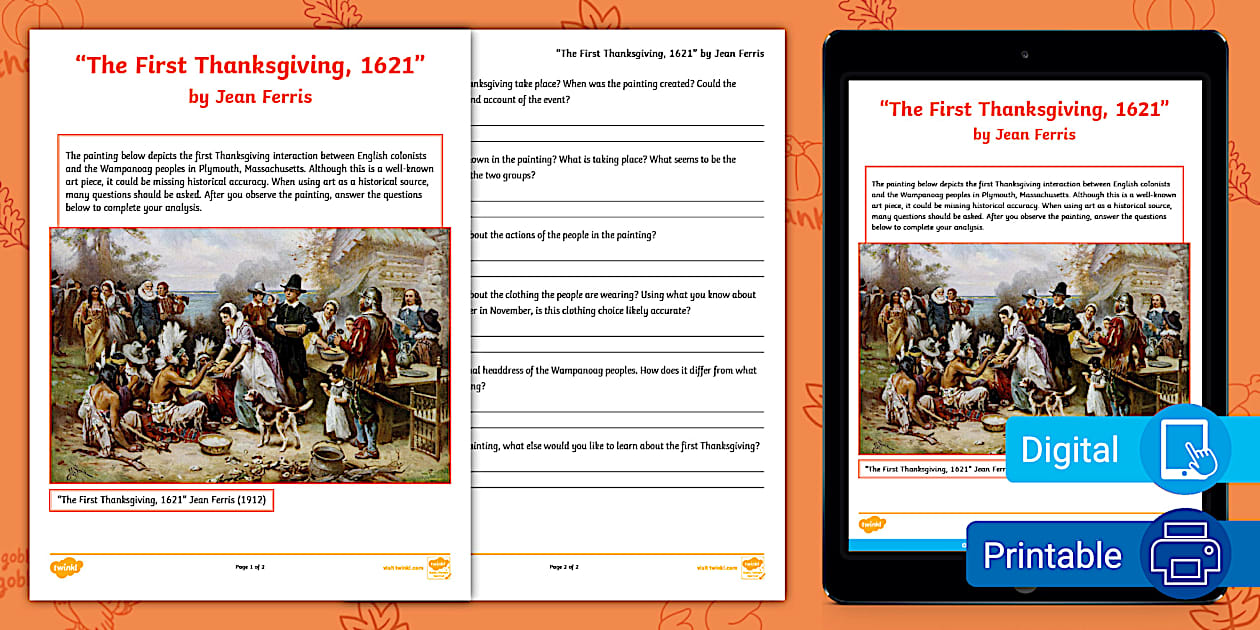 Thanksgiving Art History | Social Studies | Twinkl USA